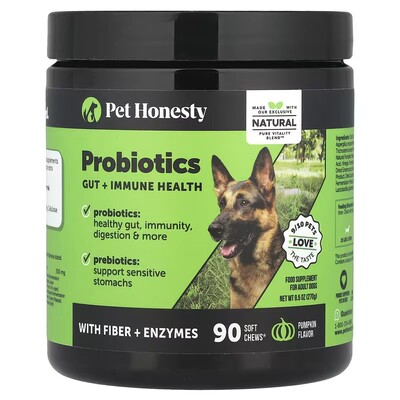 美国Pet Honesty 成年狗狗益生菌益生元肠道消化健康机体防御90片