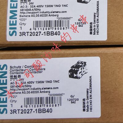 议价接触器3RT20273RT2027-1BB403RT20271BB403RT2027-1BB