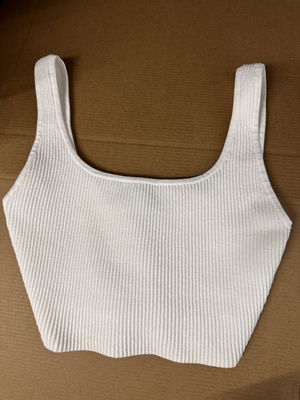 纯色针织aritziatna弹力背心短款