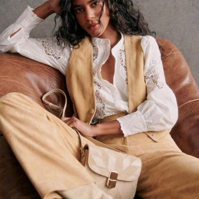 复古精美刺绣泡泡袖纯棉白色衬衫