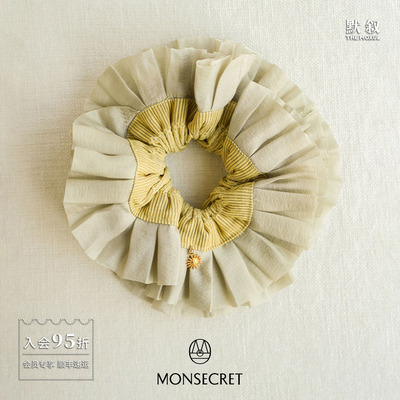 MONSECRET 飞鸟旅途发圈 原创设计度假休闲发绳春夏印花头饰 默叙