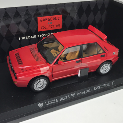 京商 1:18 蓝旗亚 红色 LANCIA DELTA HF evoluzione II