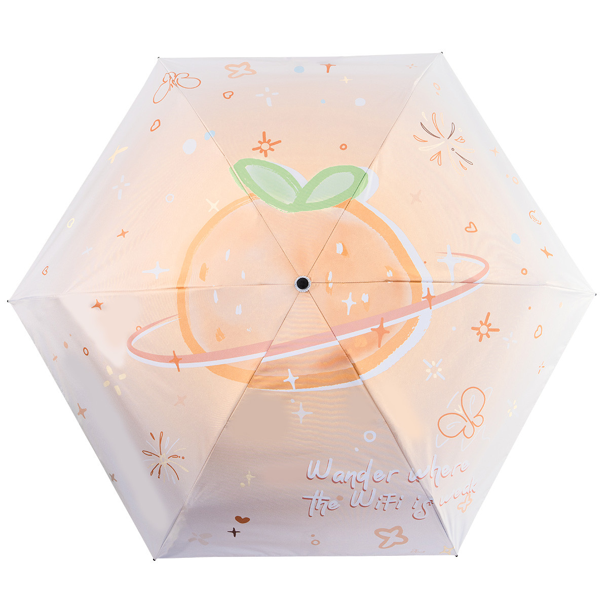 黑胶太阳伞防晒果趣小巧轻便防晒晴雨伞通用口袋伞