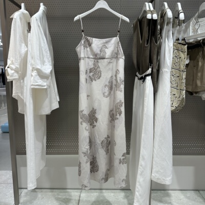 夏季新款印花吊带连衣裙