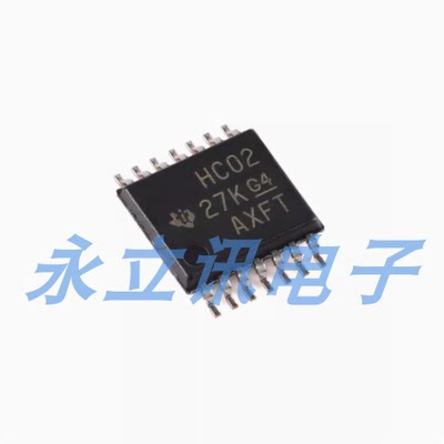 原装正品 贴片 SN74HC02PWR TSSOP-14 四路2输入正与非门芯片