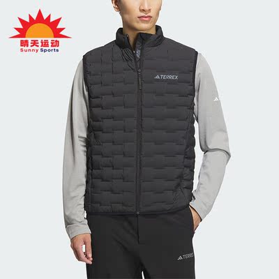 阿迪达斯正品男子羽绒马甲