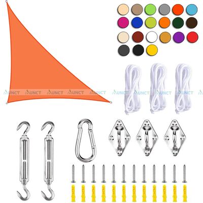 Triangle UV Block Sun Shade Sail, Patio, Garden, Hiking, Cam