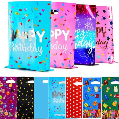 10/20pcs Printed Gift Bags Polka Dots Plastic Candy Bag Chil