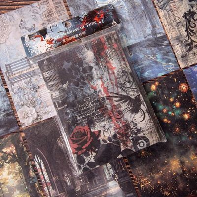 60 Sheets Vintage Scrapbooking Light Paper Kit DIY Junk Jour