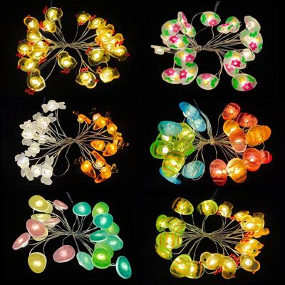 2m Easter Led Lights String Eggs Chicks Lights for Children