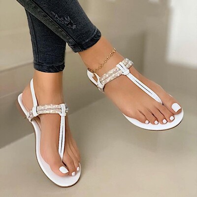 women flat sandals big size 43 shoes波西米亚凉鞋女大码40-43