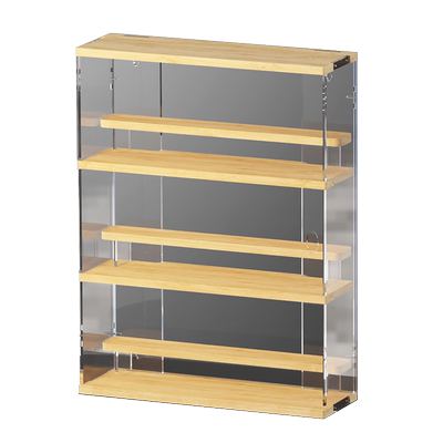 防尘展示架带门带背版可壁挂