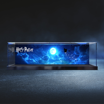 适用哈利波特系列 76444 迷你对角巷微缩街景模型高清防尘展示盒