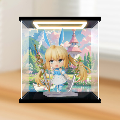 川帝适用FGO 阿尔托莉雅Caster 泳装C呆 粘土人手办回灯展示柜