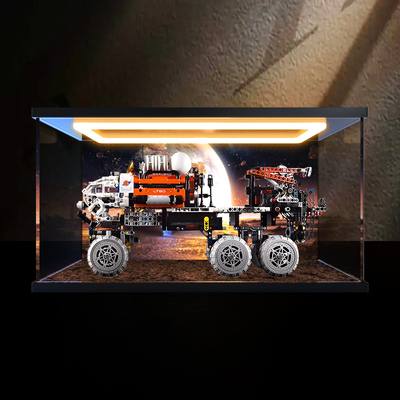 亚克力透明回型灯展示盒 适用适用高乐42180机械组火星载人探测车