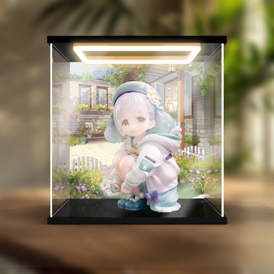 适用EUSUN寓春文化 给你的花朵 せんちゃ原画 手办回灯透明展示盒