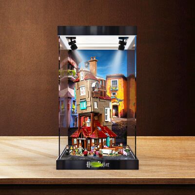 适用高乐76437哈利波特系列陋居模型防尘收纳盒亚克力透明展示盒