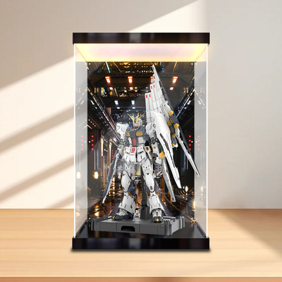 川帝适用万代 PGU牛 高达 模型专用 亚克力 led防尘灯箱款展示盒