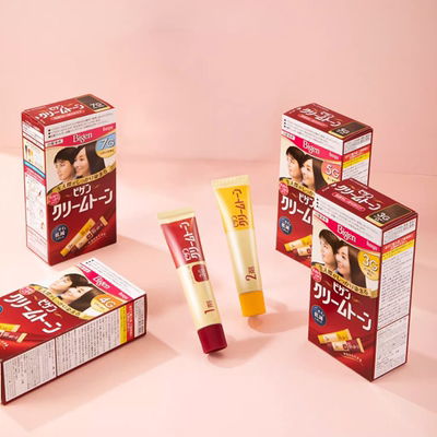 保税 日本本土 hoyu美源Bigen可瑞慕染发膏植物染发剂黑色棕色