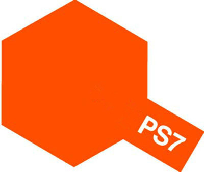 田宫透明软车壳喷漆橙色PS7