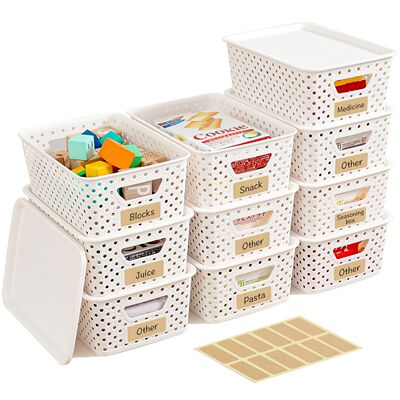 收纳筐储物篮收纳篮收纳盒编织镂空儿童玩具厨房零食杂物桌面置物