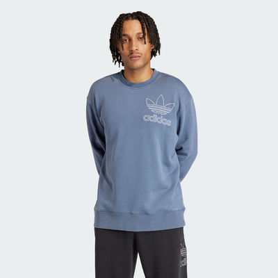 Adidas/阿迪达斯 男子三叶草运动圆领卫衣套头衫 IR7999
