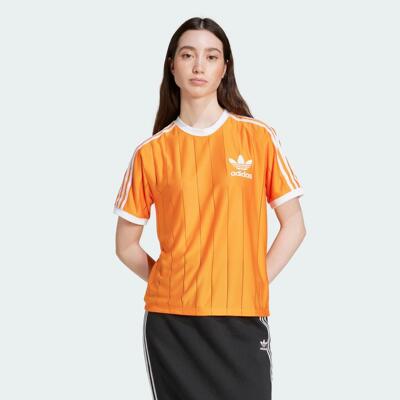 Adidas/阿迪达斯 女子三叶草复古穿搭运动宽松短袖圆领T恤 IY7224