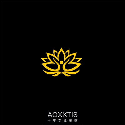 迷你小莲花车贴个性款净心