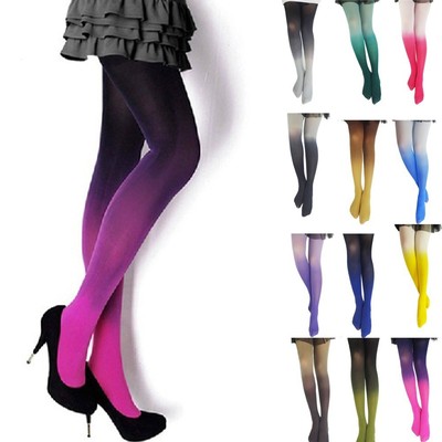 New Vintage Gradual Gradient Change Tights Stockings Women G