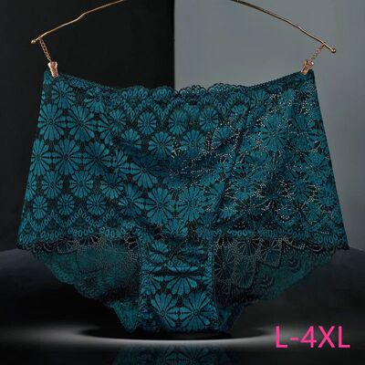 underwear women High-waisted sexy lingerie women hollowed-ou
