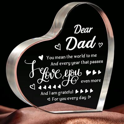Gifts for Dad Christmas - Engraved I Love You Dad Keepsake -