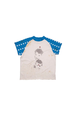 ENFANTS RICHES DÉPRIMÉS DOWN SYNDROME ALEPH RAGLAN T-SHIRT