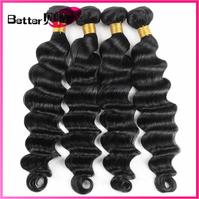 8A peruvian loose deep weaves virgin human hair bundles 100g