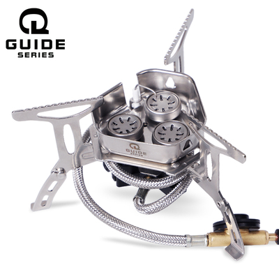 速发户外气炉三芯防具炉具露营自野游分体式驾营炊风野餐炉灶猛火