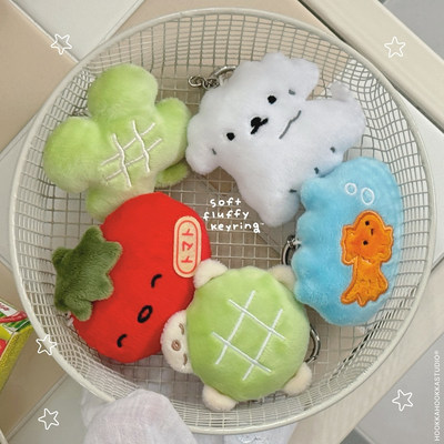 韩国hookka番茄小狗乌龟包挂件