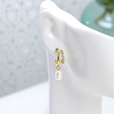 ks欧美小众轻奢时尚气质珍珠耳环