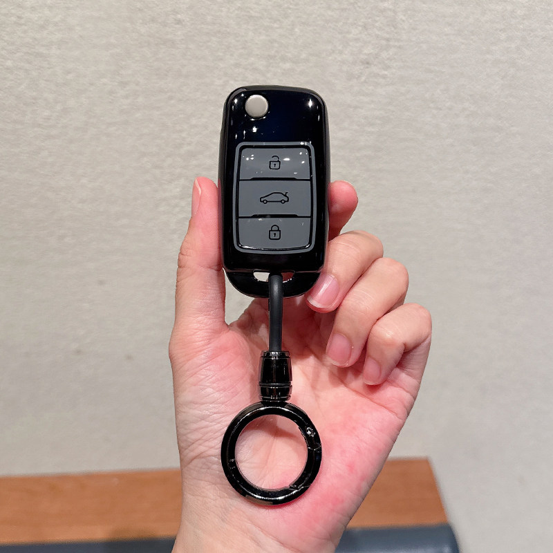 适用长安糯玉米钥匙套lumin扣cs55plus奔奔estar女cs15专用锁匙包