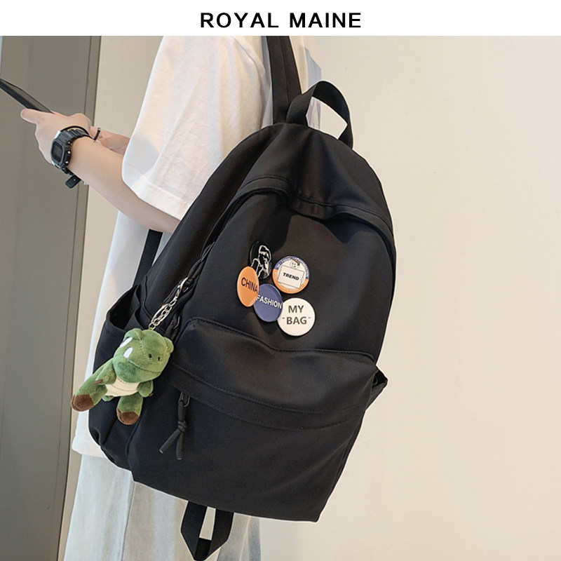 royalmaine大容量背包男女通用学生书包轻便双肩包
