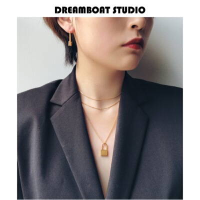 钛钢电镀项链ins博主网红同款