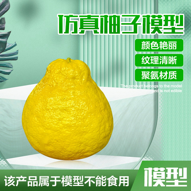 仿真柚子模型摆件专业定做水果假样水果店拍摄摆件土特产地理标志