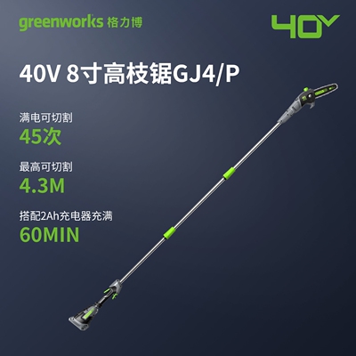 格力博greenworks  40V8寸高枝锯 GJ4/P PSF401 个