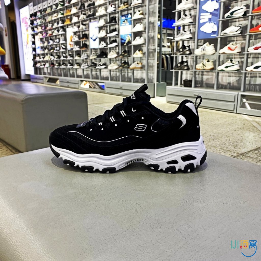 正品SKECHERS斯凯奇春简约经典拼接男百搭运动休闲熊猫鞋52675