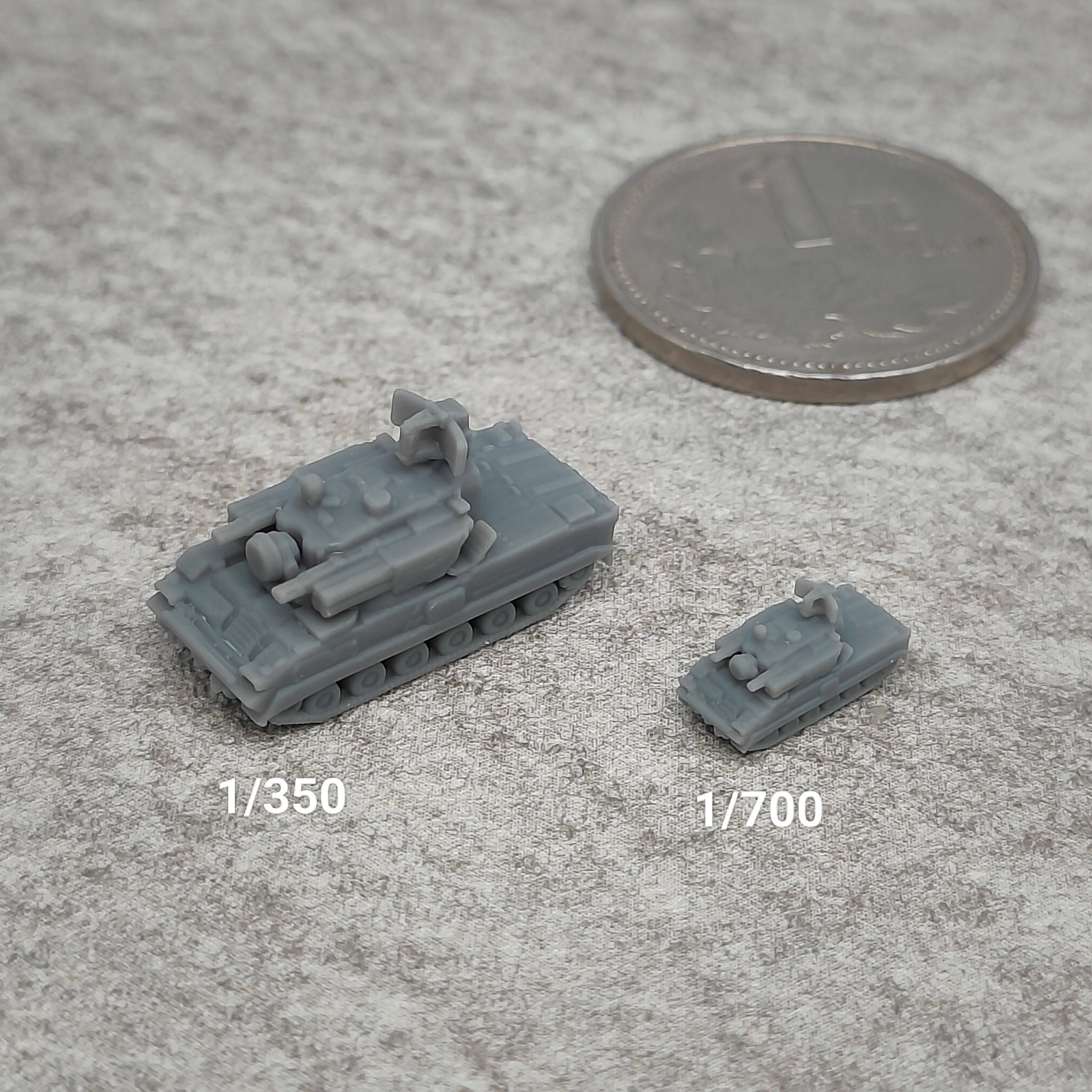 通古斯卡防空系统 树脂白模 1/350/700坦克战车微缩模型 TK165