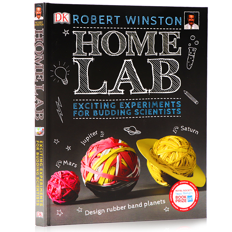 DK儿童STEM家庭实验室 Home Lab英文原版 STEM大课题科学实验活动操作手册指南少儿科普知识百科课外读物亲子共读精装大开_虎窝淘