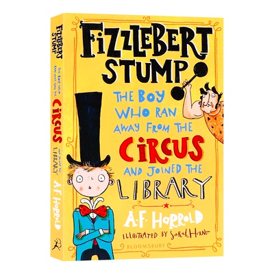 马戏团男孩奇遇图书馆故事 英文原版 Fizzlebert Stump 9-12 岁小学生英语课外阅读读物 幽默冒险成长励志章节书 正版平装桥梁书