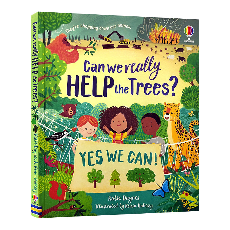 Usborne出品我们能帮助树木吗？英文原版 Can we really help the tree? STEM故事儿童英语科普读物进口图书_虎窝淘