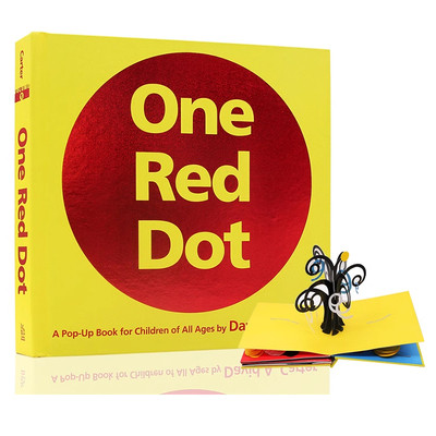儿童艺术启蒙立体书 英文原版绘本 One Red Dot 一个红点David A Carter数字形状认知趣味A Pop-Up Book for Children of All Ages