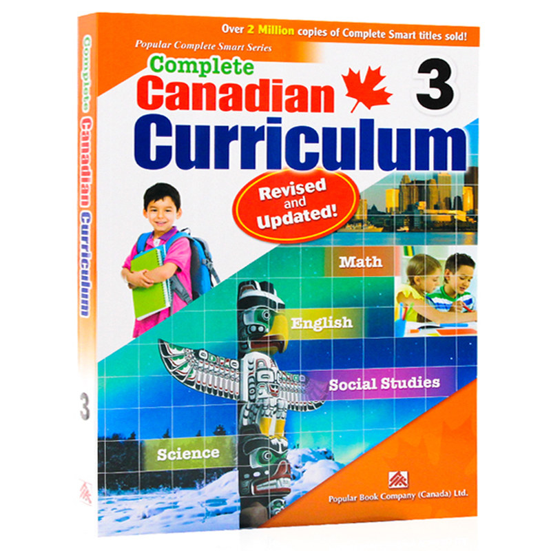 加拿大教程进口英文原版Popular Complete Canadian Curriculum加拿大4科教材带答案Math Social ...