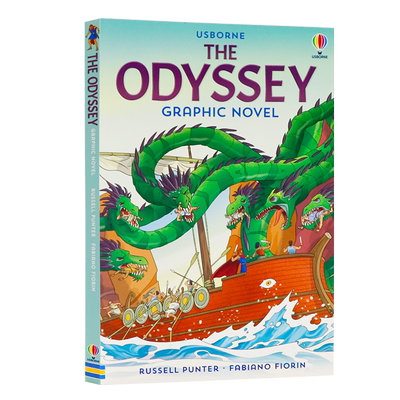预售 Usborne出品奥德赛平面小说漫画版英文原版 The Odyssey Graphic Nove世界经典儿童文学名著漫画3-6岁英语睡前童话故事图画书