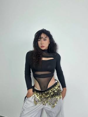 长袖性感连体衣薄款夏天